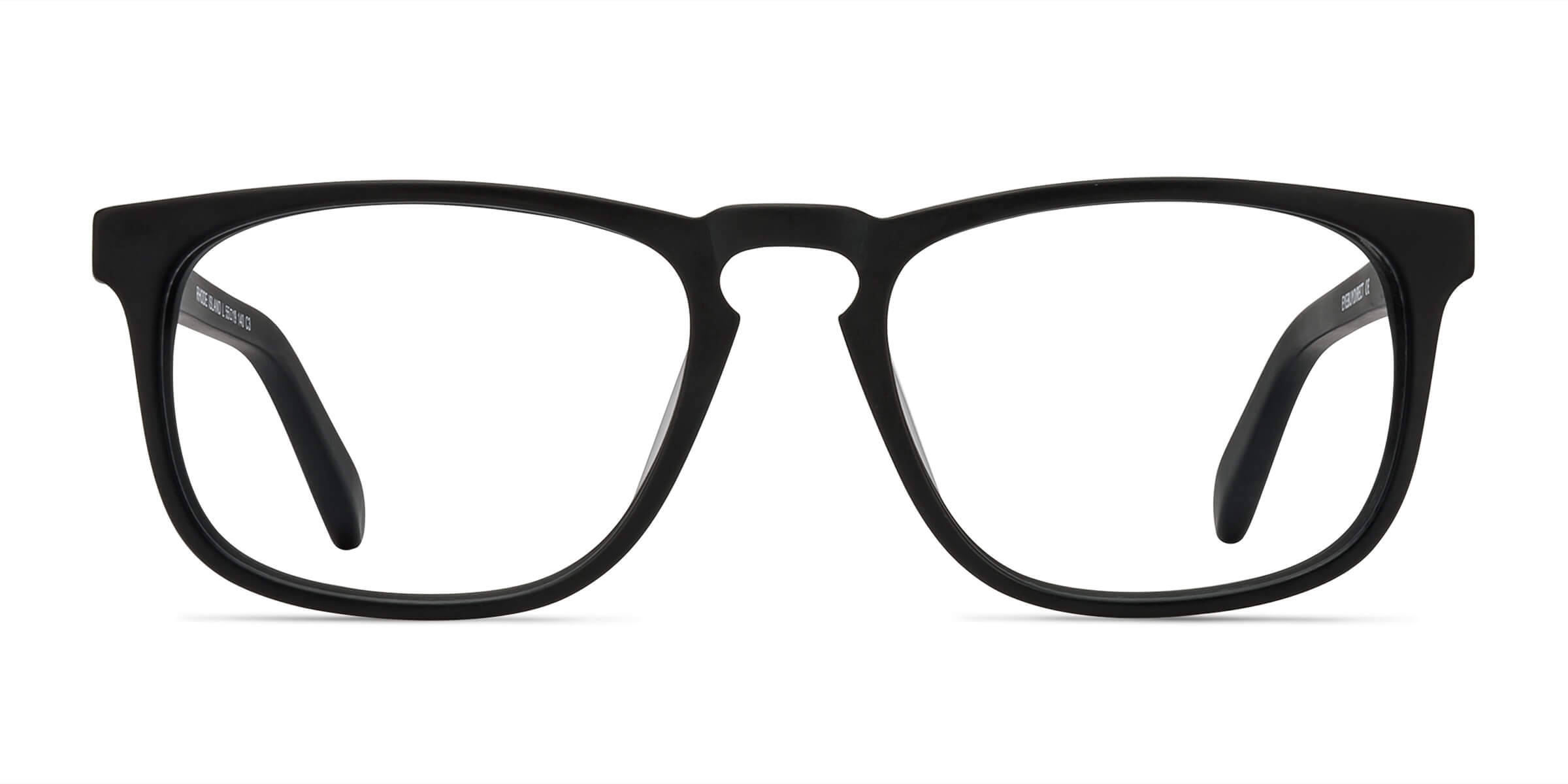 Rhode Island Rectangle Matte Black Full Rim Eyeglasses Eyebuydirect