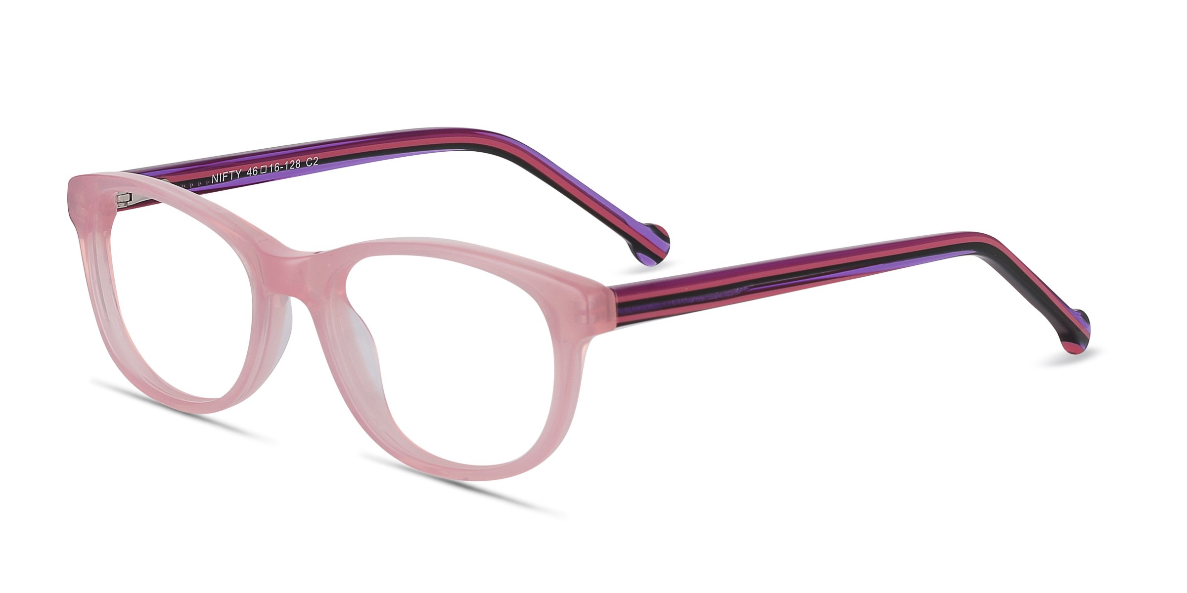 Nifty Rectangle Pink Glasses For Kids | Eyebuydirect