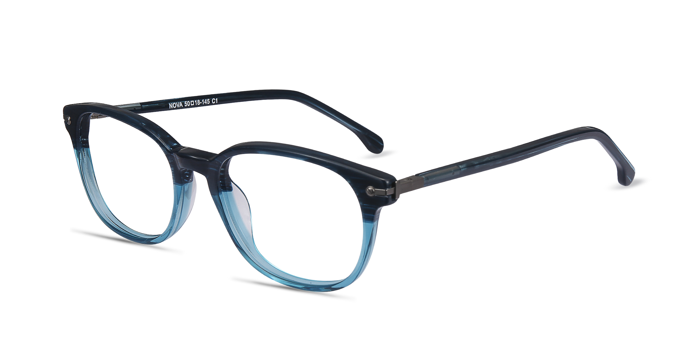 Nova Blue Striped Full Rim Eyeglasses | Eyebuydirect