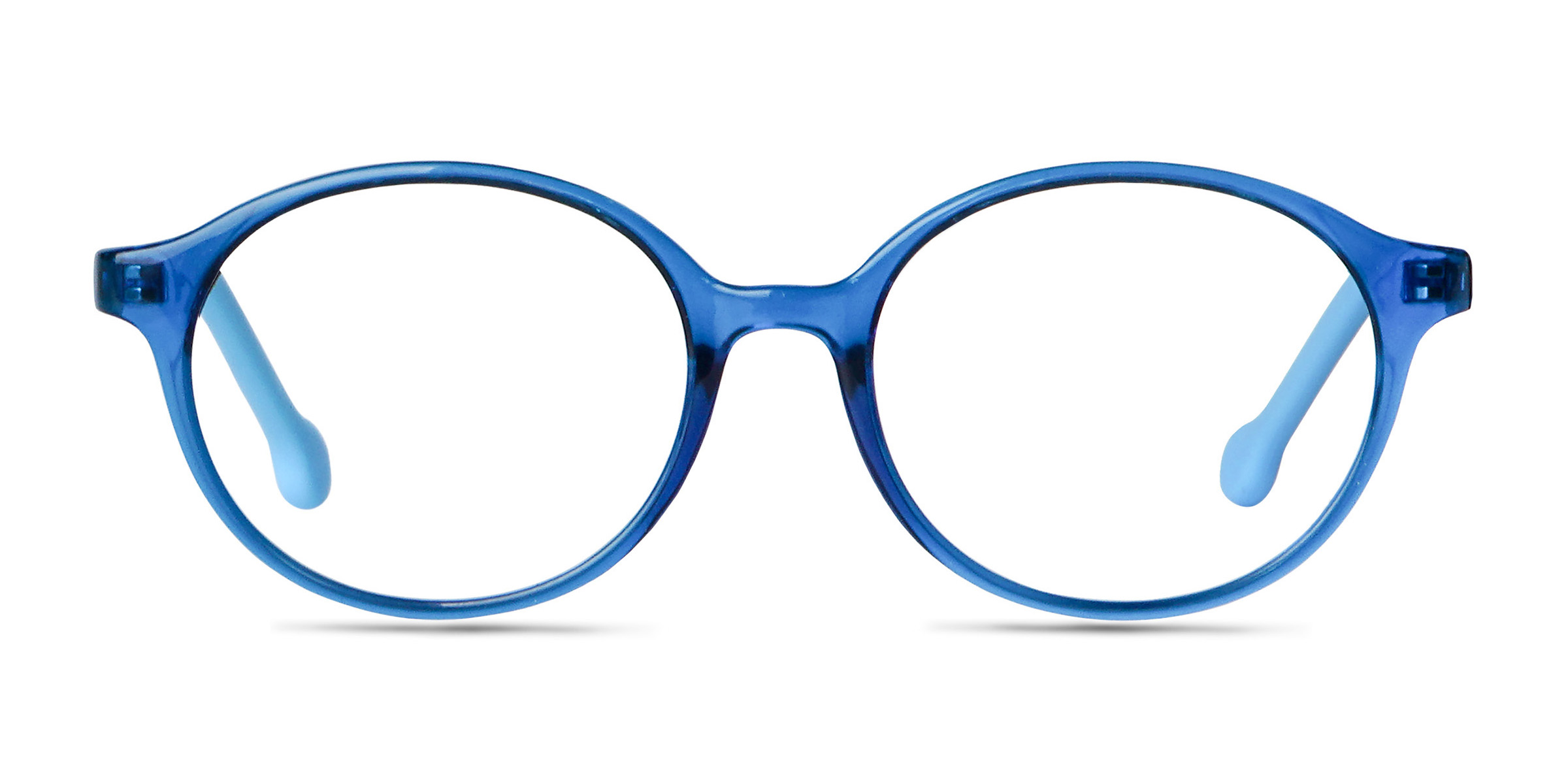 Daylight Oval Clear Blue Glasses For Kids | Eyebuydirect
