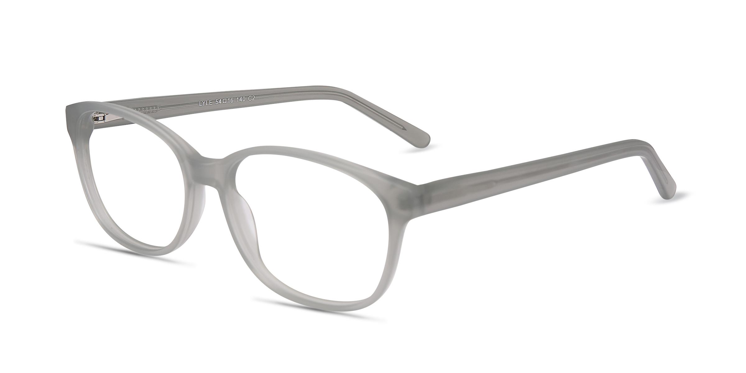 Lyle Rectangle Gray Glasses for Women | Eyebuydirect