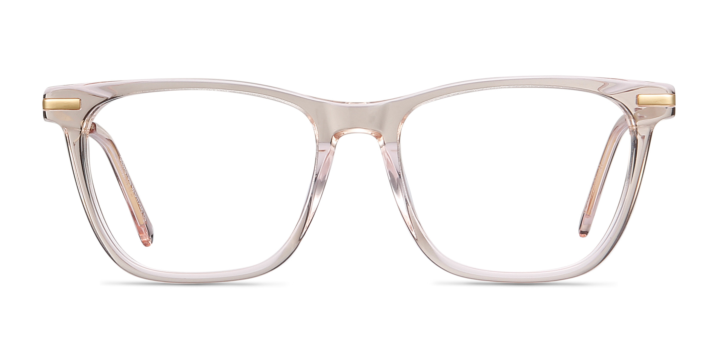 Sebastian Square Rose Gold Glasses for Women | Eyebuydirect Canada