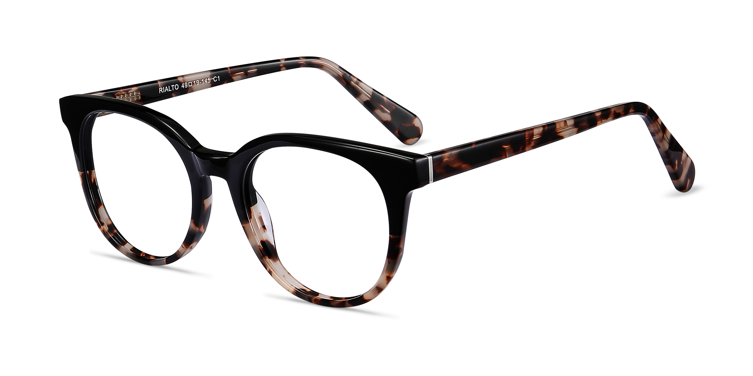 Rialto Round Black Tortoise Glasses for Women | Eyebuydirect