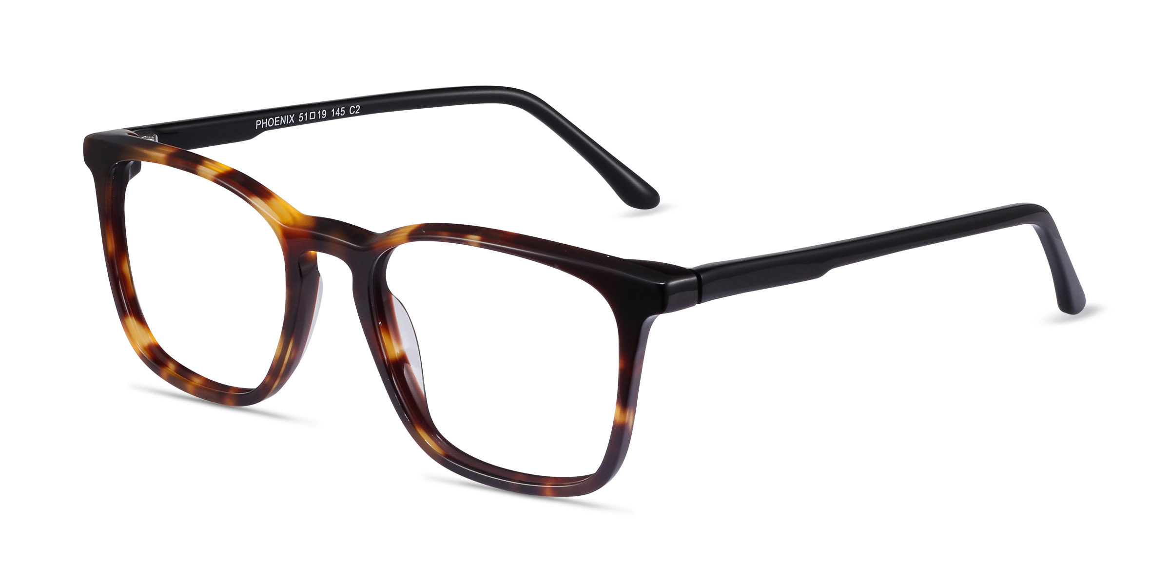Phoenix Rectangle Tortoise Full Rim Eyeglasses | Eyebuydirect Canada