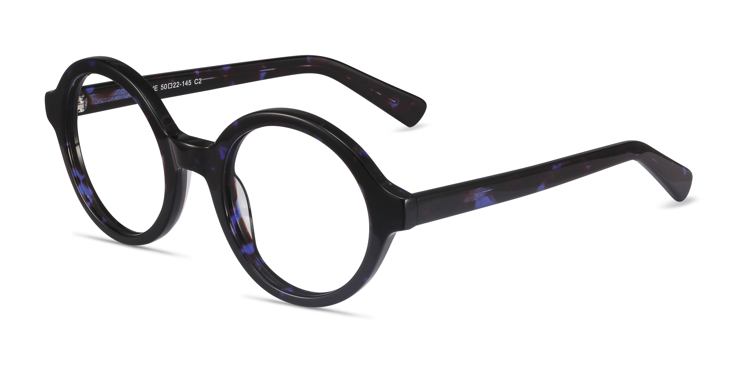 Groove Round Blue Tortoise Full Rim Eyeglasses | Eyebuydirect
