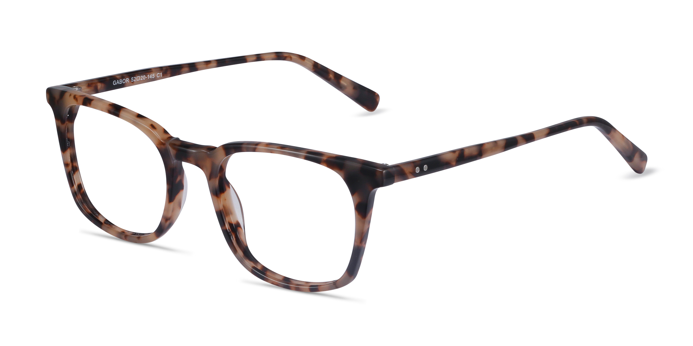 Gabor Rectangle Tortoise Full Rim Eyeglasses | Eyebuydirect