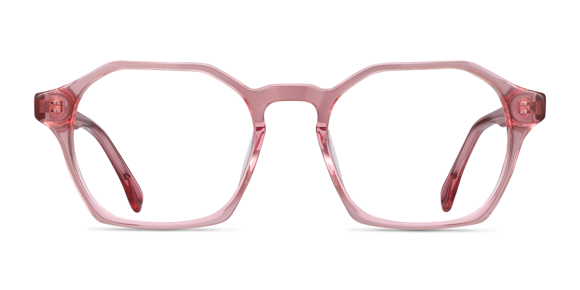 Orchid Geometric Clear Pink Glasses for Women | Eyebuydirect