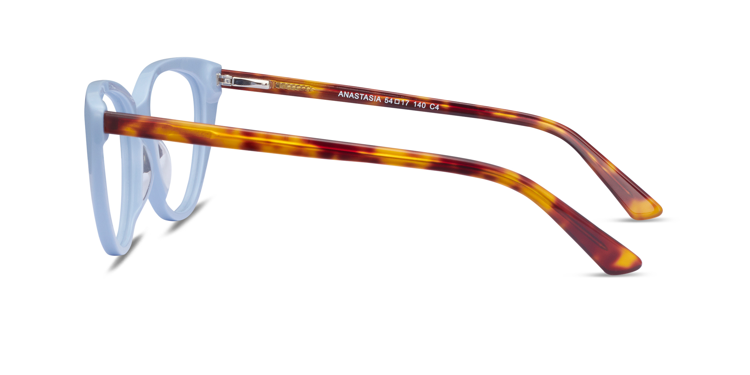 Anastasia Cat Eye Baby Blue & Tortoise Glasses for Women | Eyebuydirect
