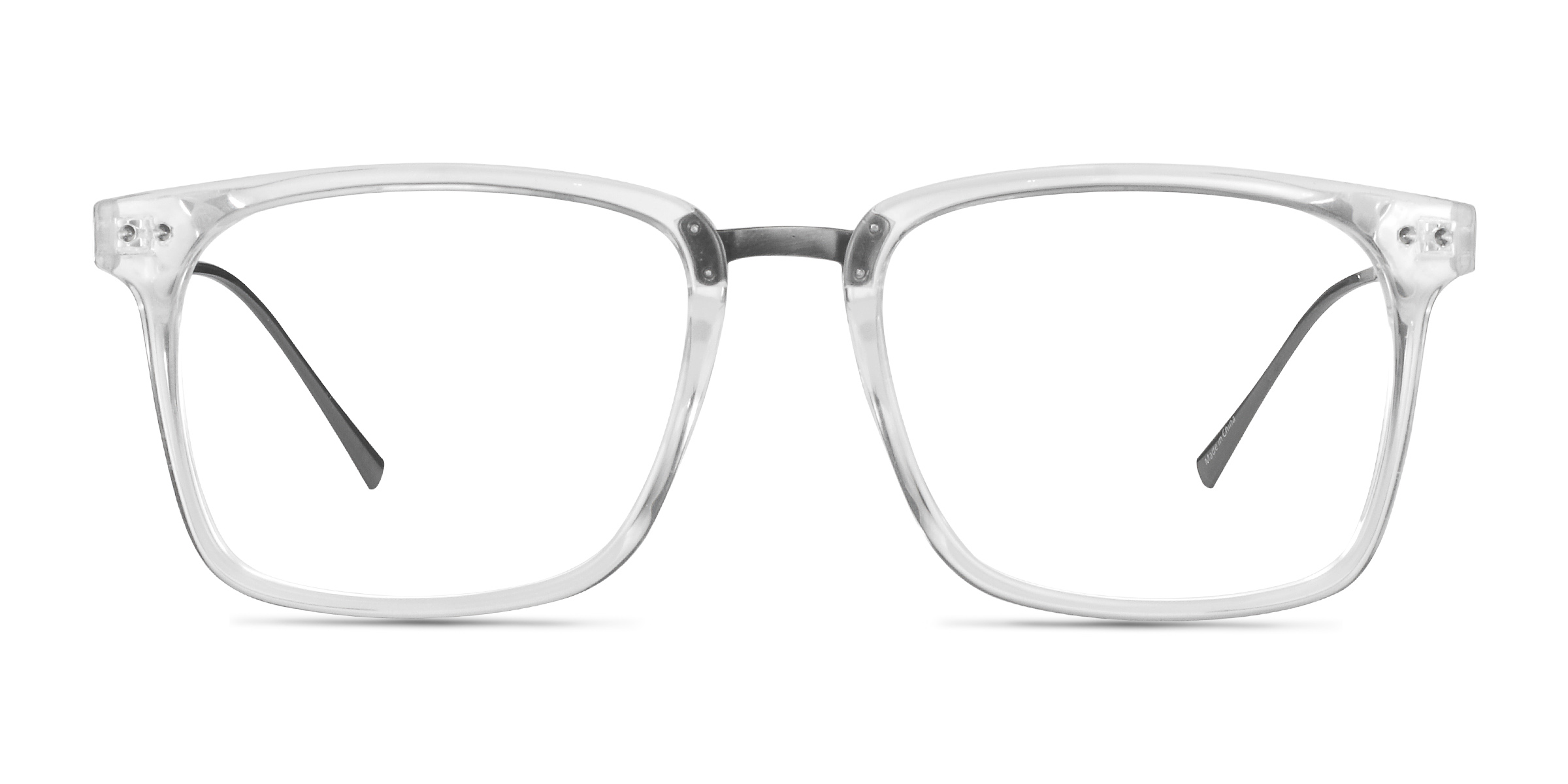 Forte Square Clear Glasses for Men | Eyebuydirect