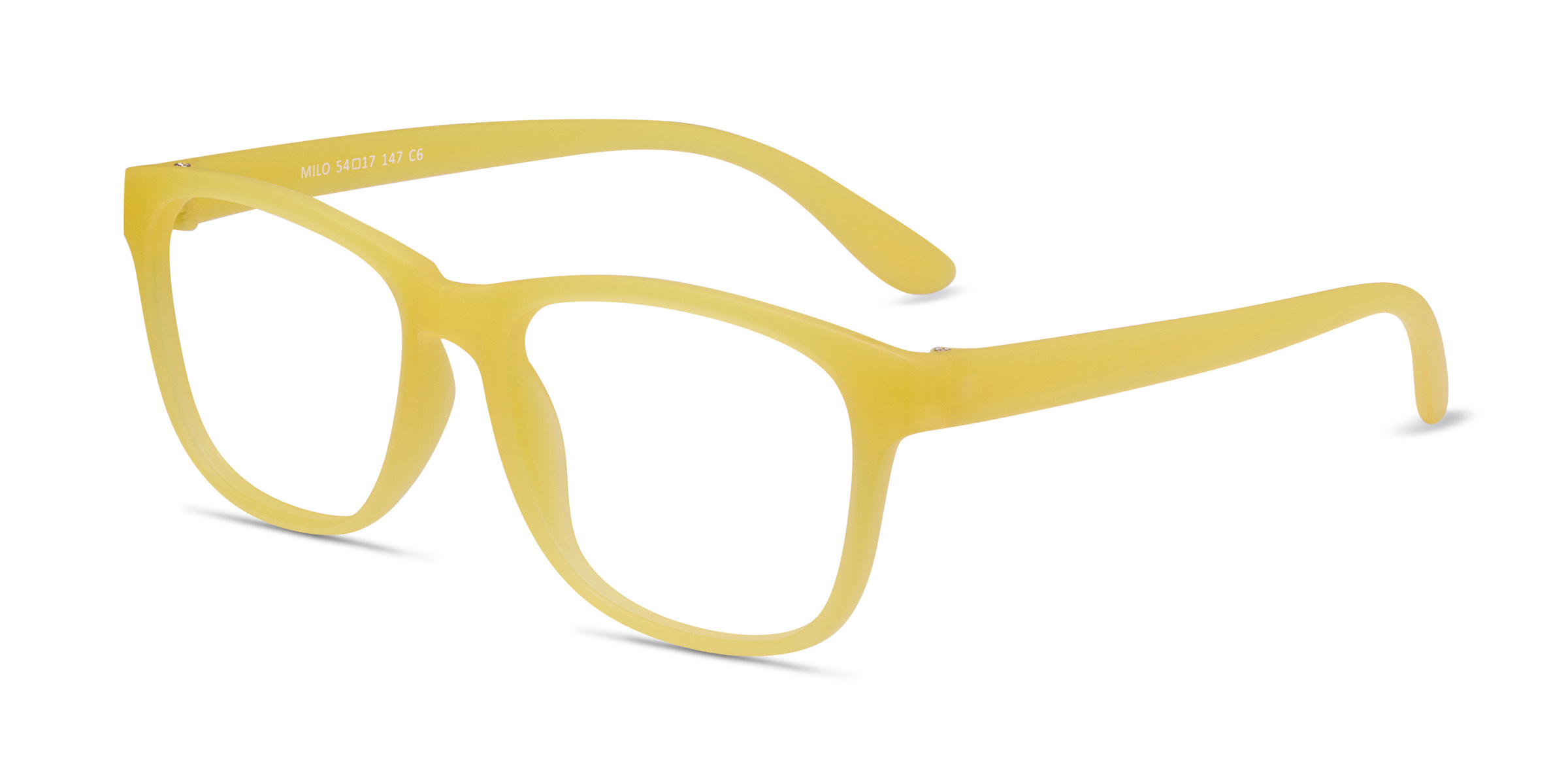 Milo Rectangle Yellow Full Rim Eyeglasses | Eyebuydirect Canada