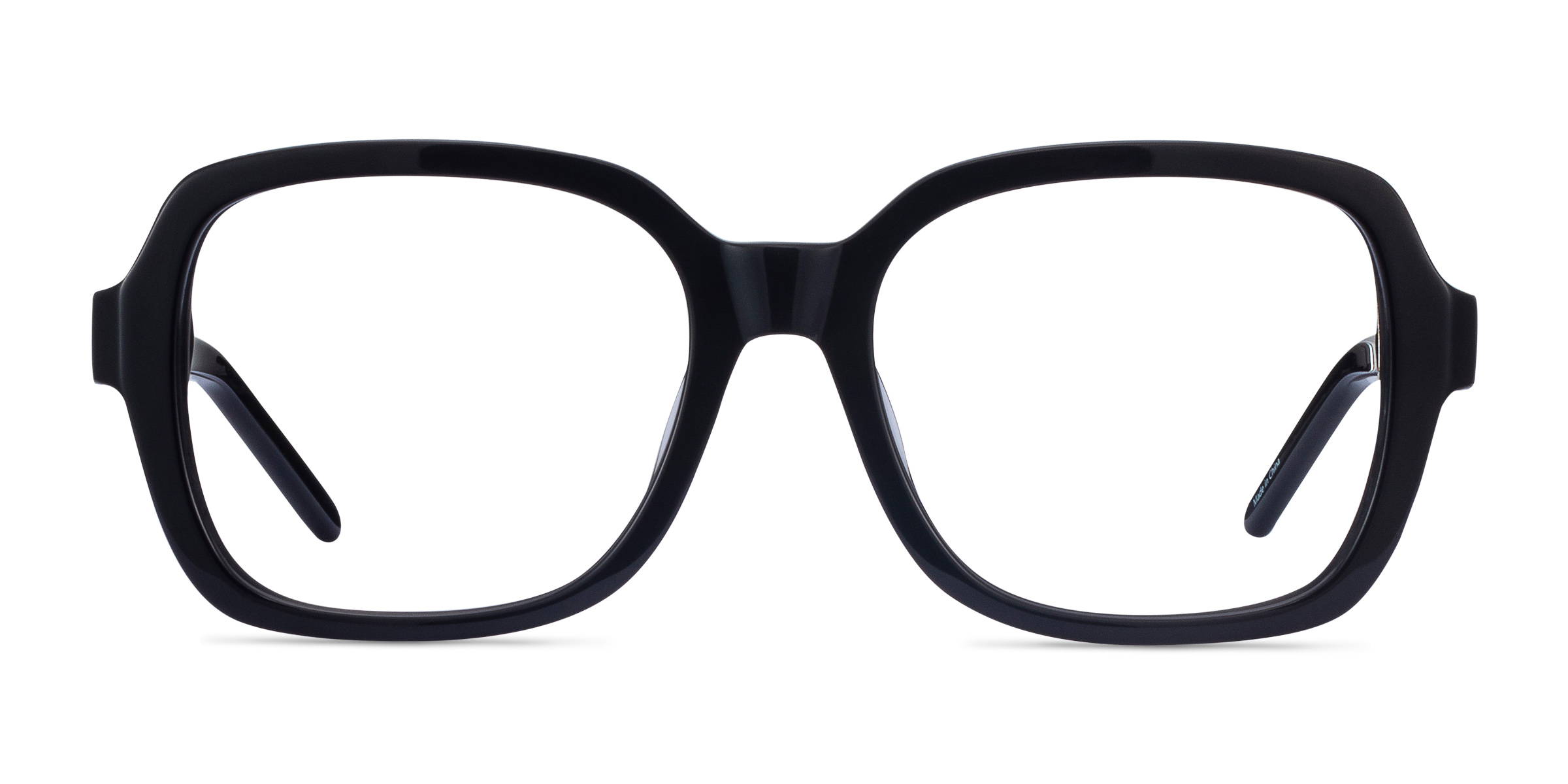 Renee - Rectangulaire Noir Monture Lunettes de vue | EyeBuyDirect