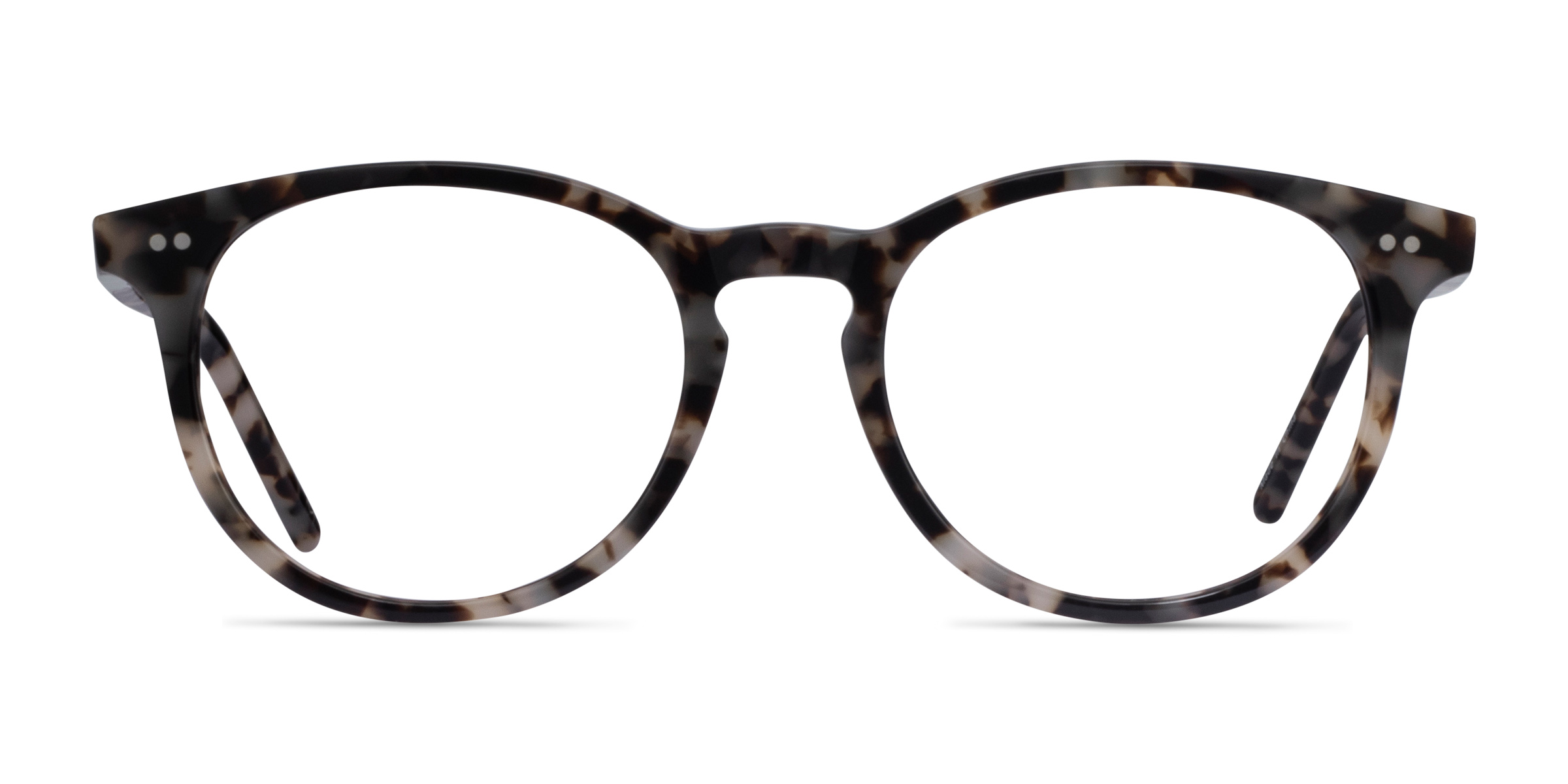 Aura Round Ivory Tortoise Full Rim Eyeglasses | Eyebuydirect