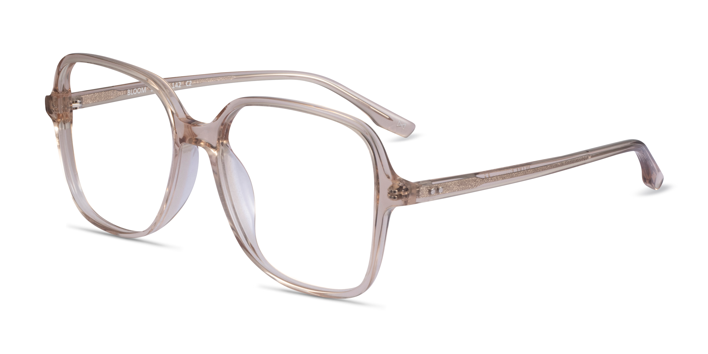 Bloom Square Champagne Full Rim Eyeglasses | Eyebuydirect