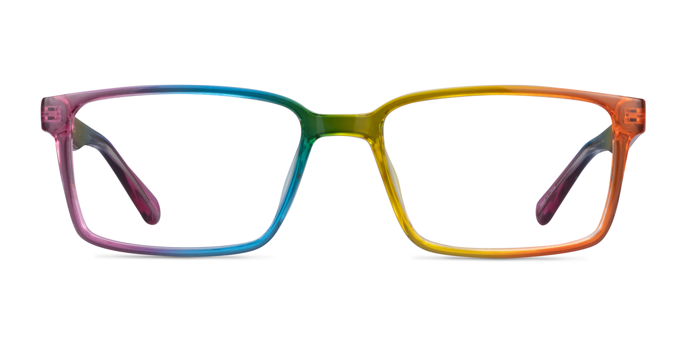 Unity Rectangle Rainbow Glasses for Men | Eyebuydirect