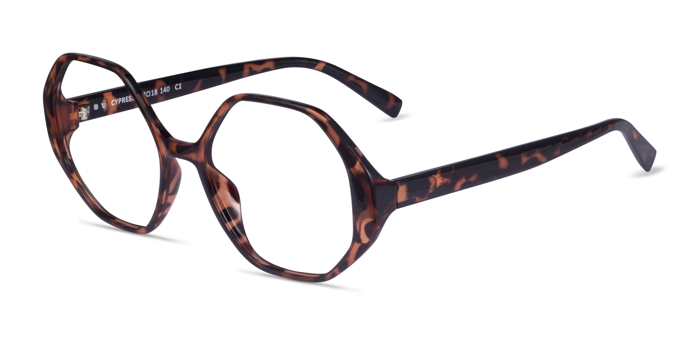 Cypress Geometric Tortoise Glasses for Women | Eyebuydirect