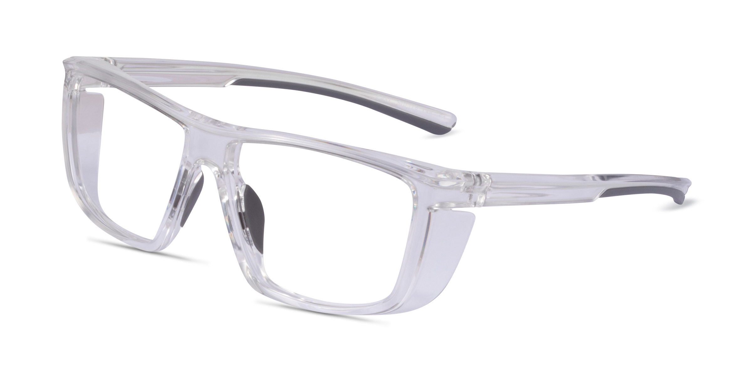 Cast Rectangle Clear Gray Full Rim Eyeglasses | Eyebuydirect
