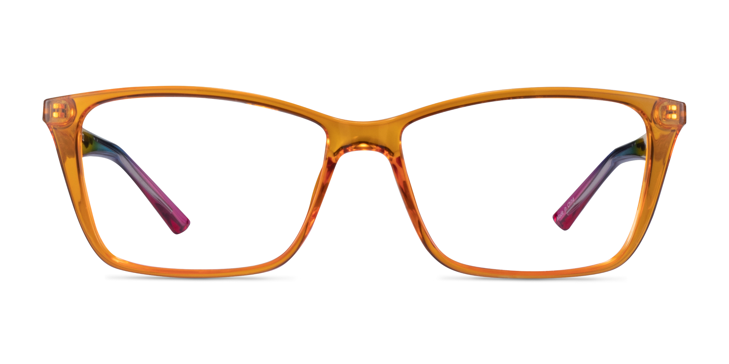 Sunbeam Cat Eye Orange Rainbow Glasses for Women | Eyebuydirect