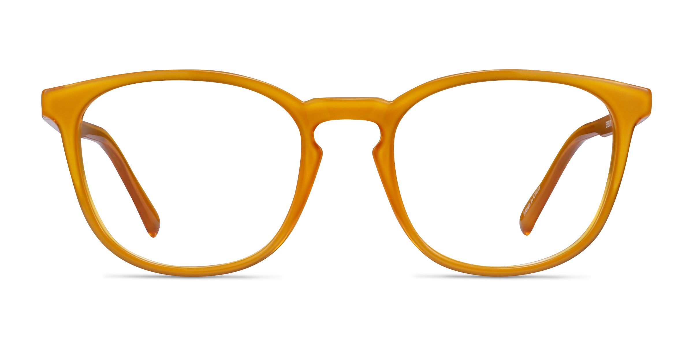 Persea Square Yellow Full Rim Eyeglasses | Eyebuydirect