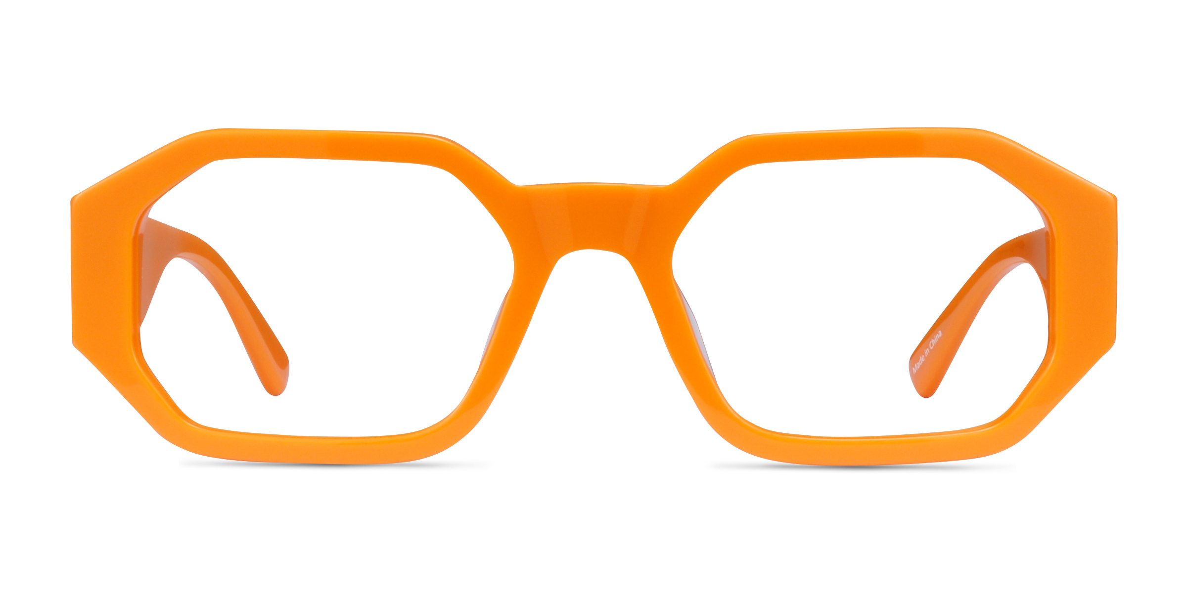 Indie Geometric Orange Glasses for Women | Eyebuydirect