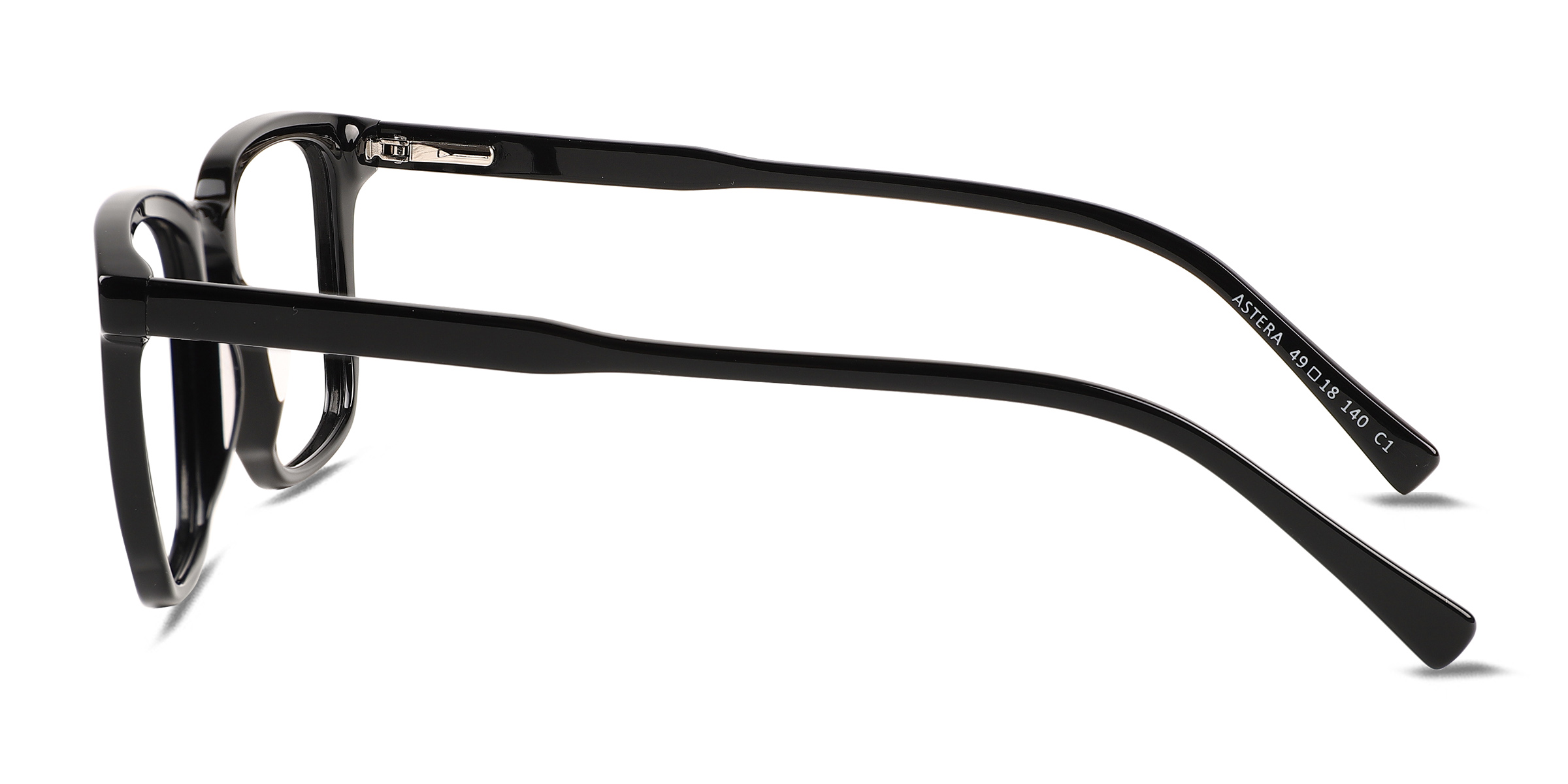 Astera Square Black Full Rim Eyeglasses Eyebuydirect