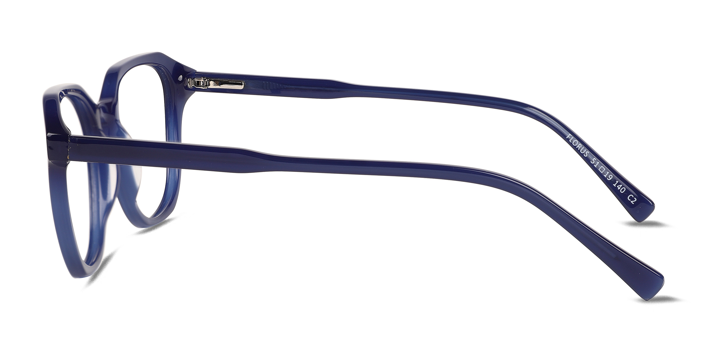 Florus Square Blue Full Rim Eyeglasses | Eyebuydirect