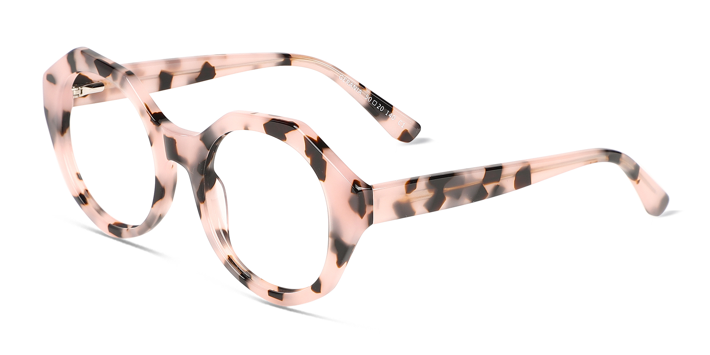 Gerania Geometric Ivory Tortoise Full Rim Eyeglasses | Eyebuydirect