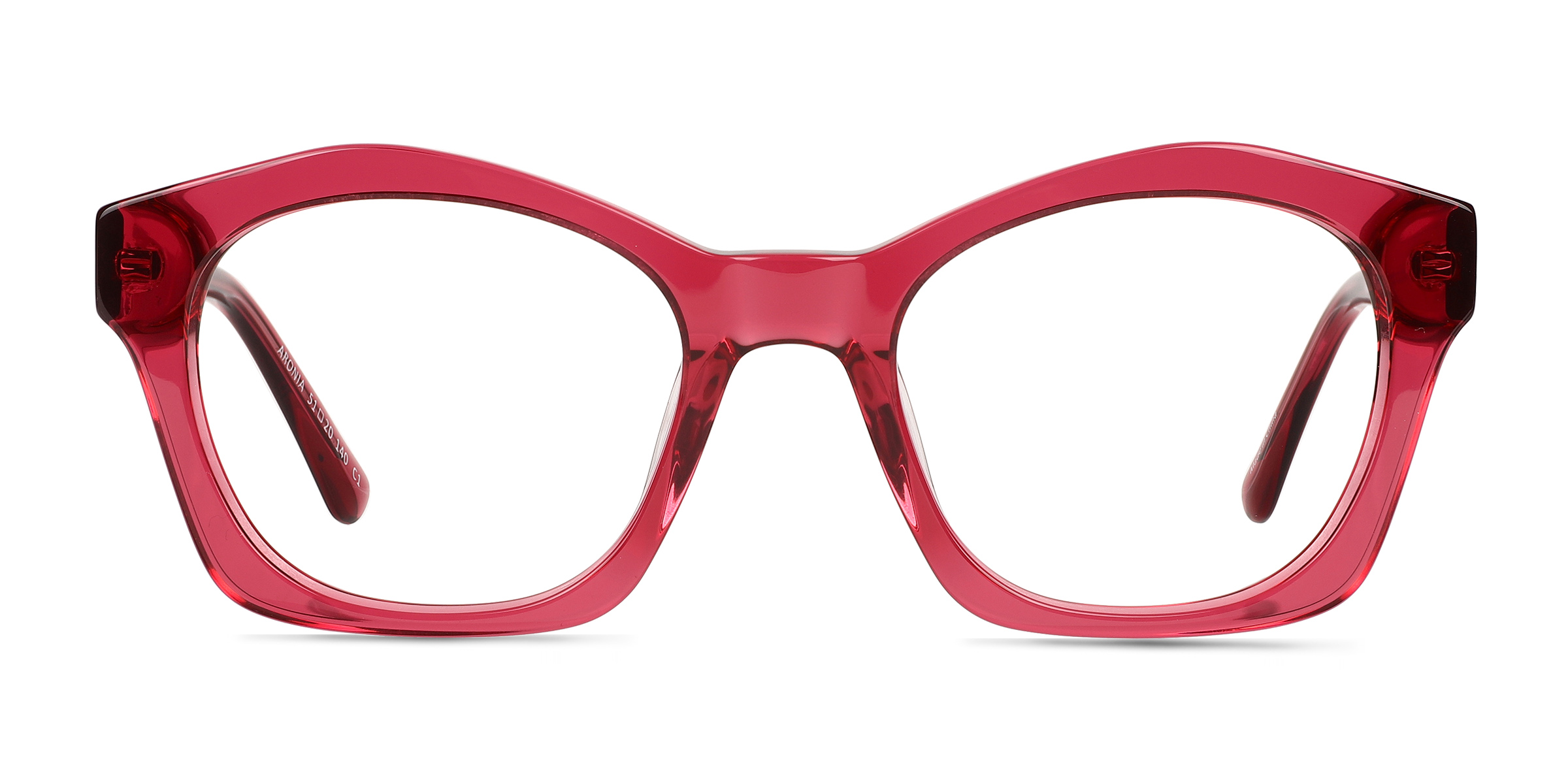 Aronia Cat Eye Crystal Dark Pink Full Rim Eyeglasses | Eyebuydirect