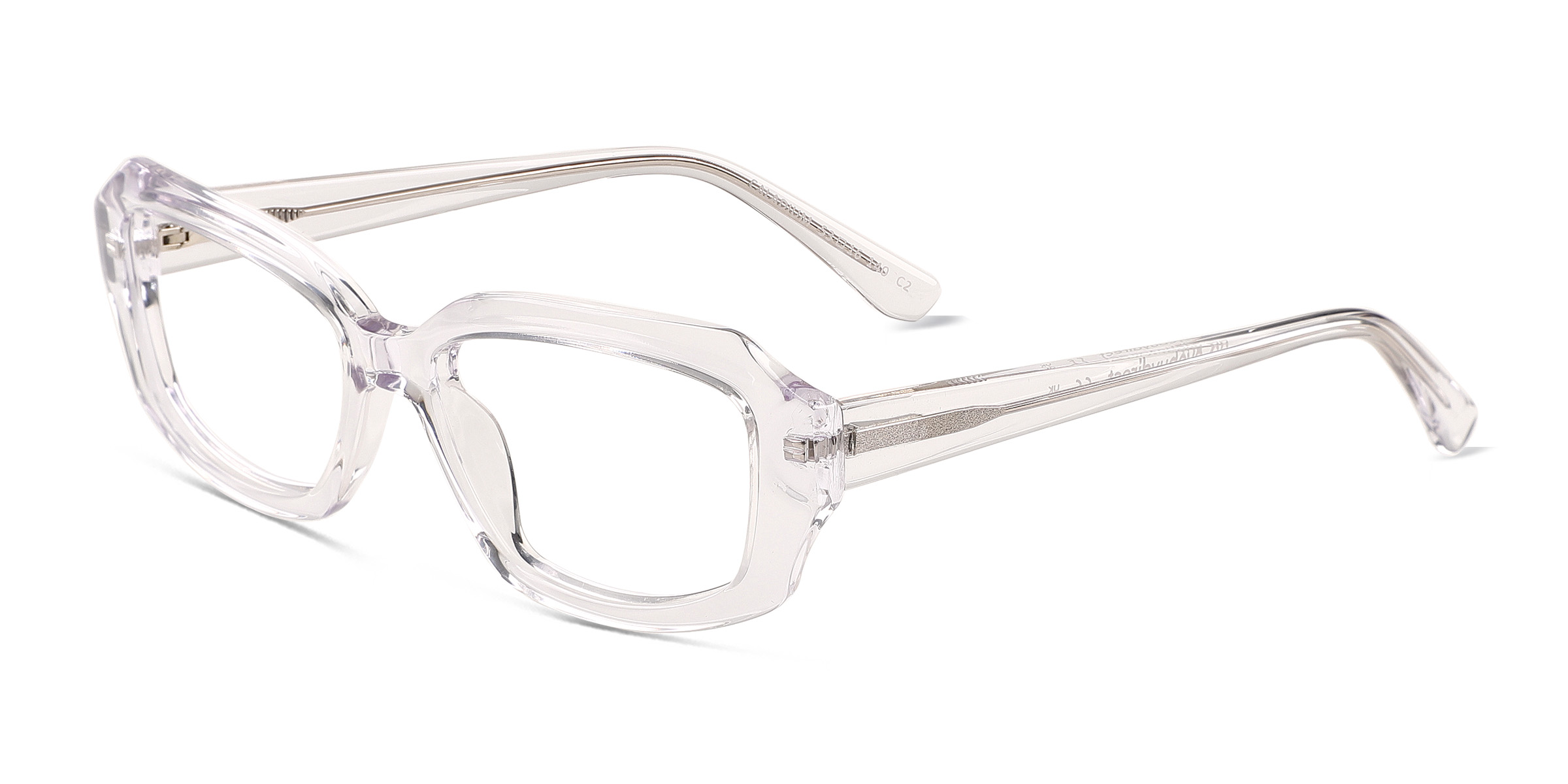 Caladium Rectangle Crystal Full Rim Eyeglasses | Eyebuydirect Canada
