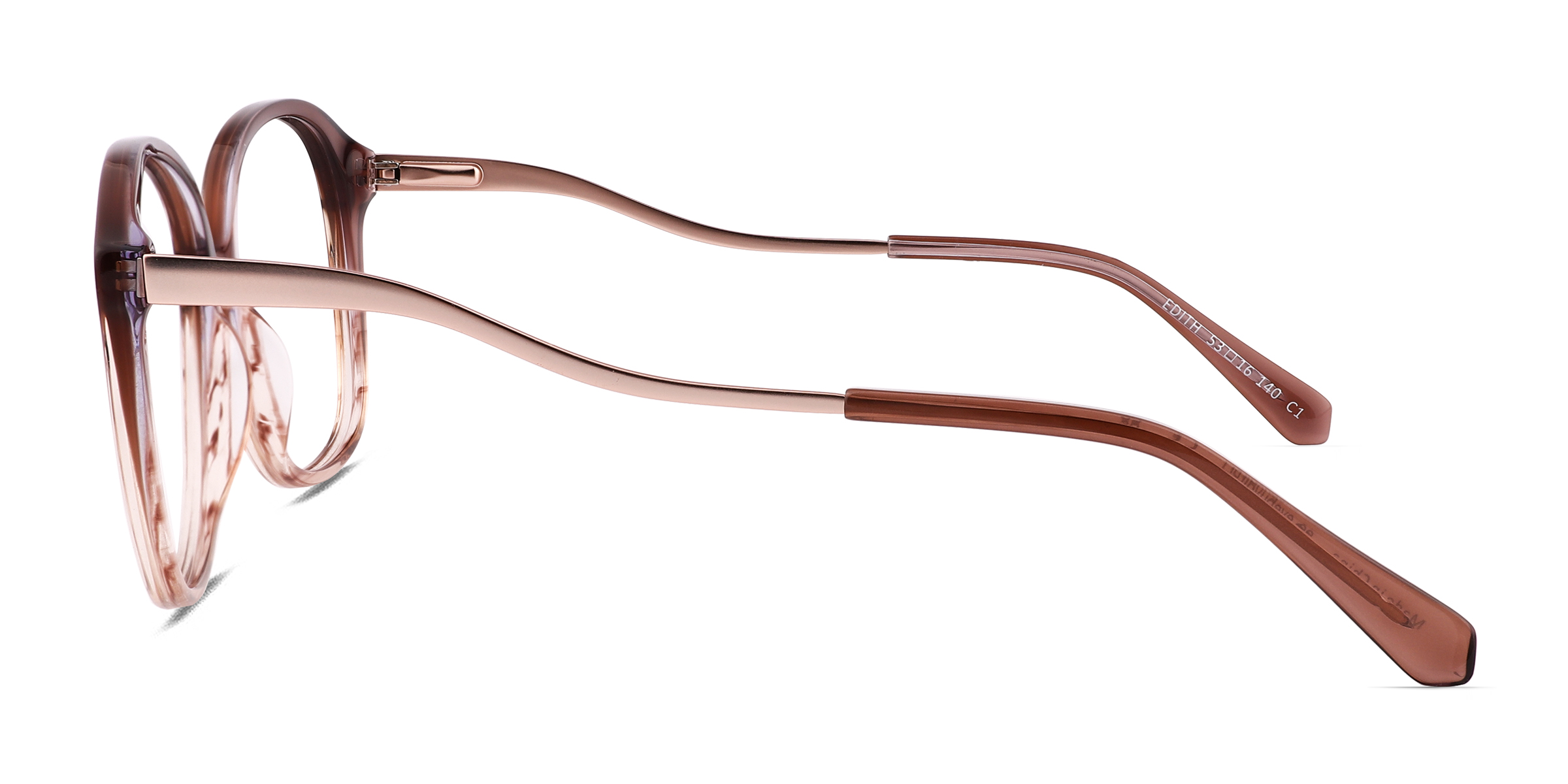 Edith Round Brown Pearl Glasses for Women | Eyebuydirect