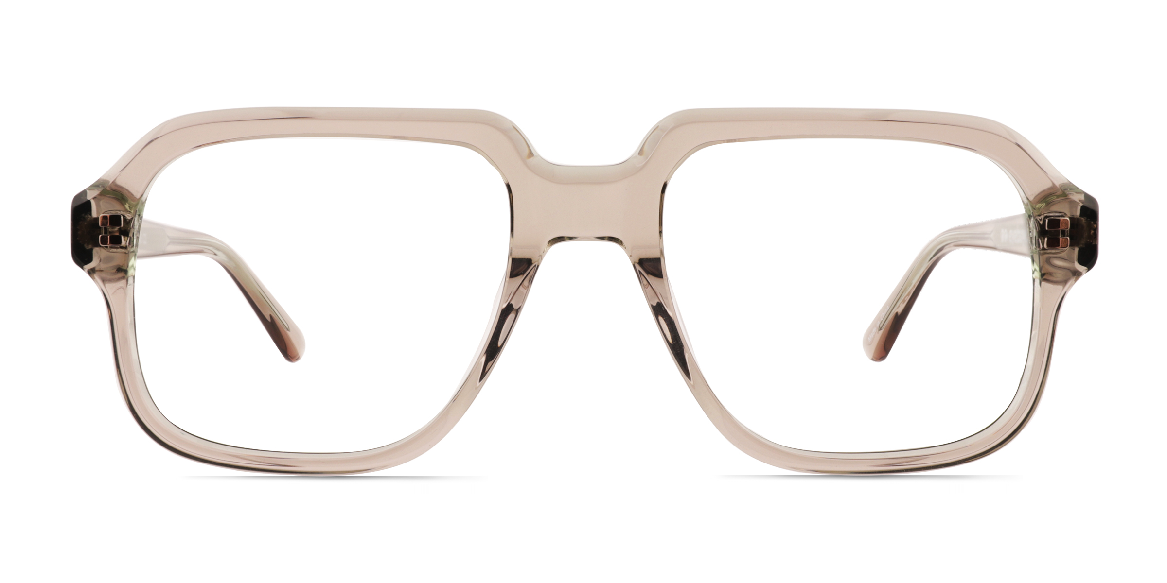 Bramble Square Translucent Gray Glasses for Men | Eyebuydirect