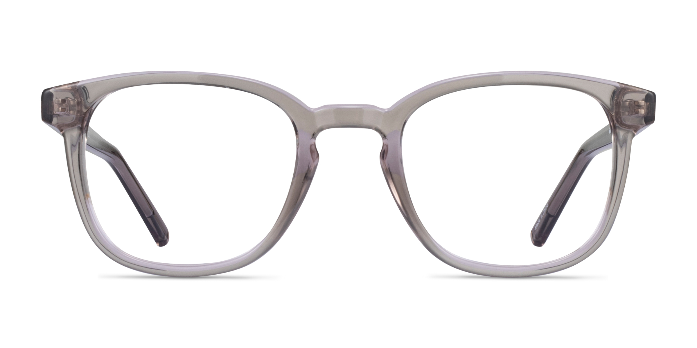 Hullabaloo Round Clear Gray Glasses | Eyebuydirect