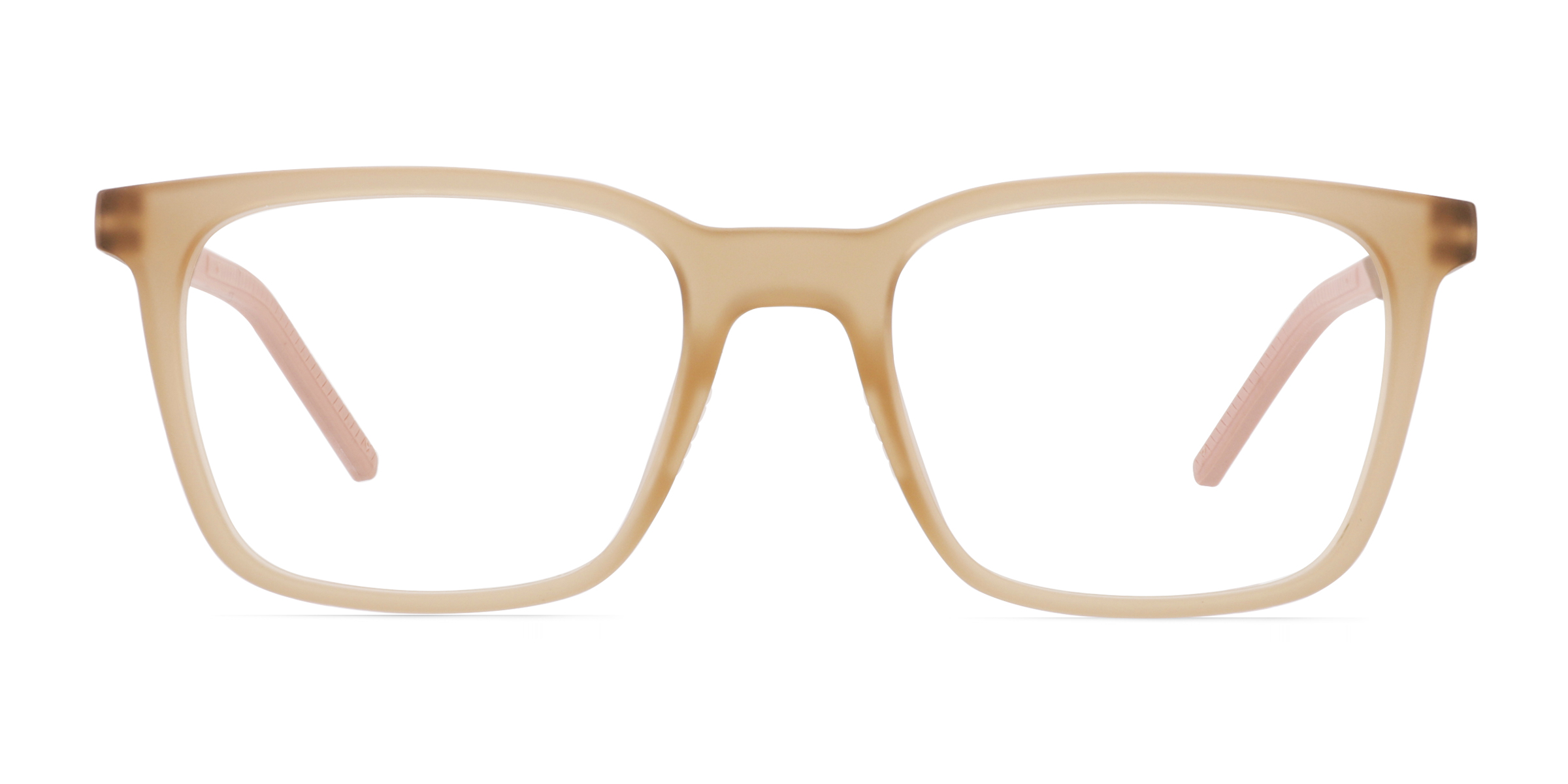 Accelerate Square Matte Crystal Brown Full Rim Eyeglasses | Eyebuydirect
