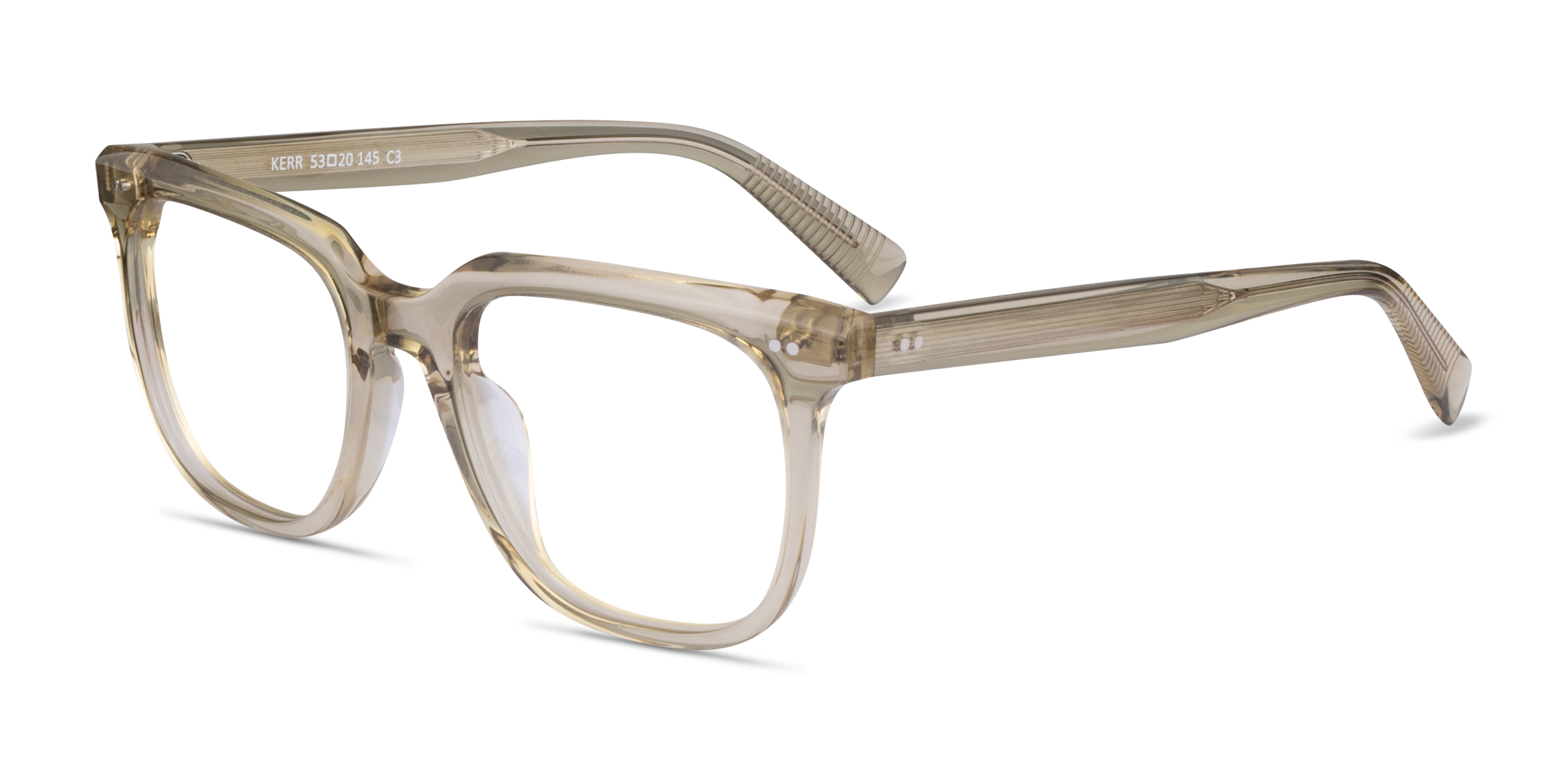 Kerr Wayfarer Clear Green Full Rim Eyeglasses | Eyebuydirect