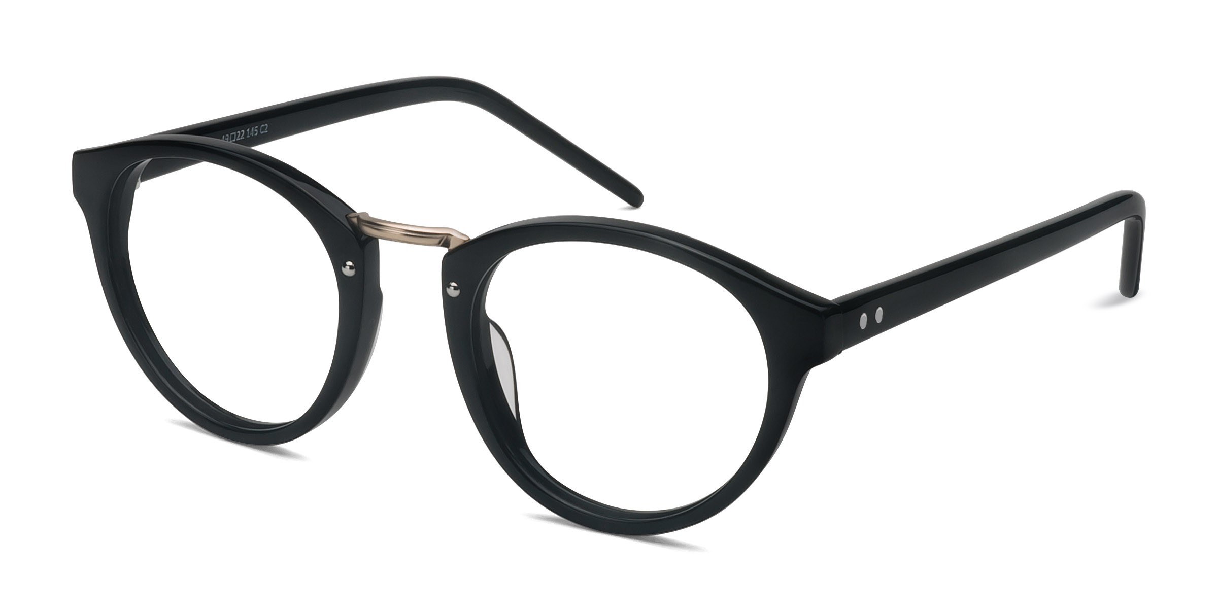 Rita Round Black Full Rim Eyeglasses | Eyebuydirect