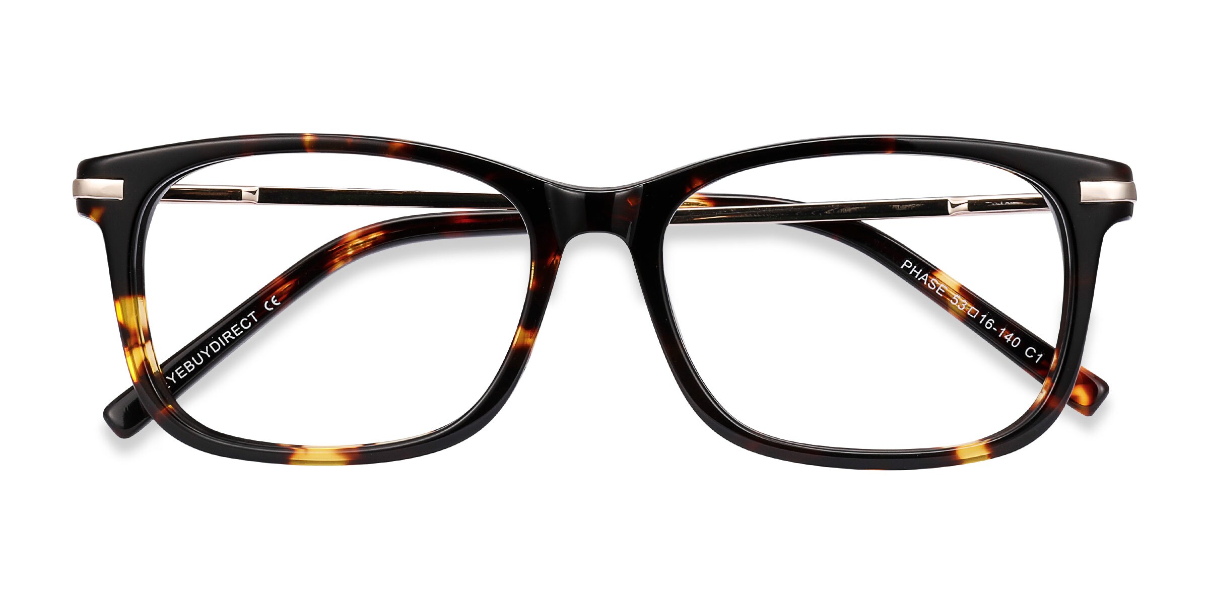 Phase Rectangle Tortoise Full Rim Eyeglasses Eyebuydirect Canada