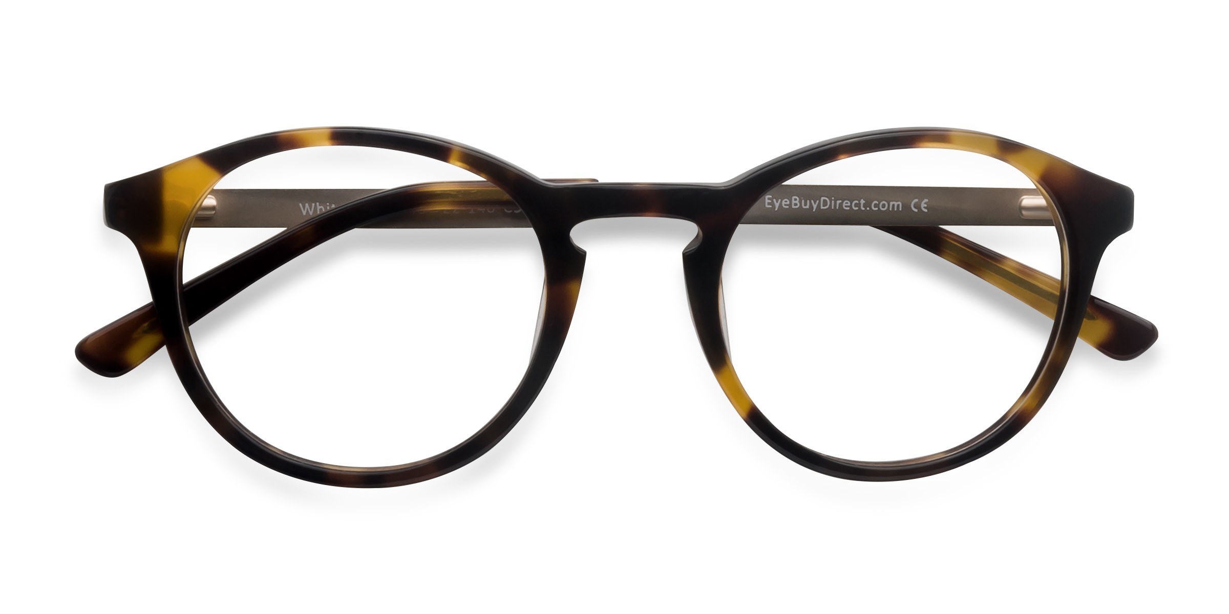White Moon Round Tortoise Full Rim Eyeglasses | Eyebuydirect Canada