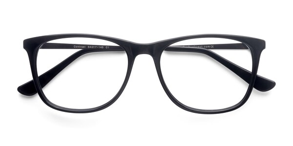 Contrast Square Black Full Rim Eyeglasses | Eyebuydirect