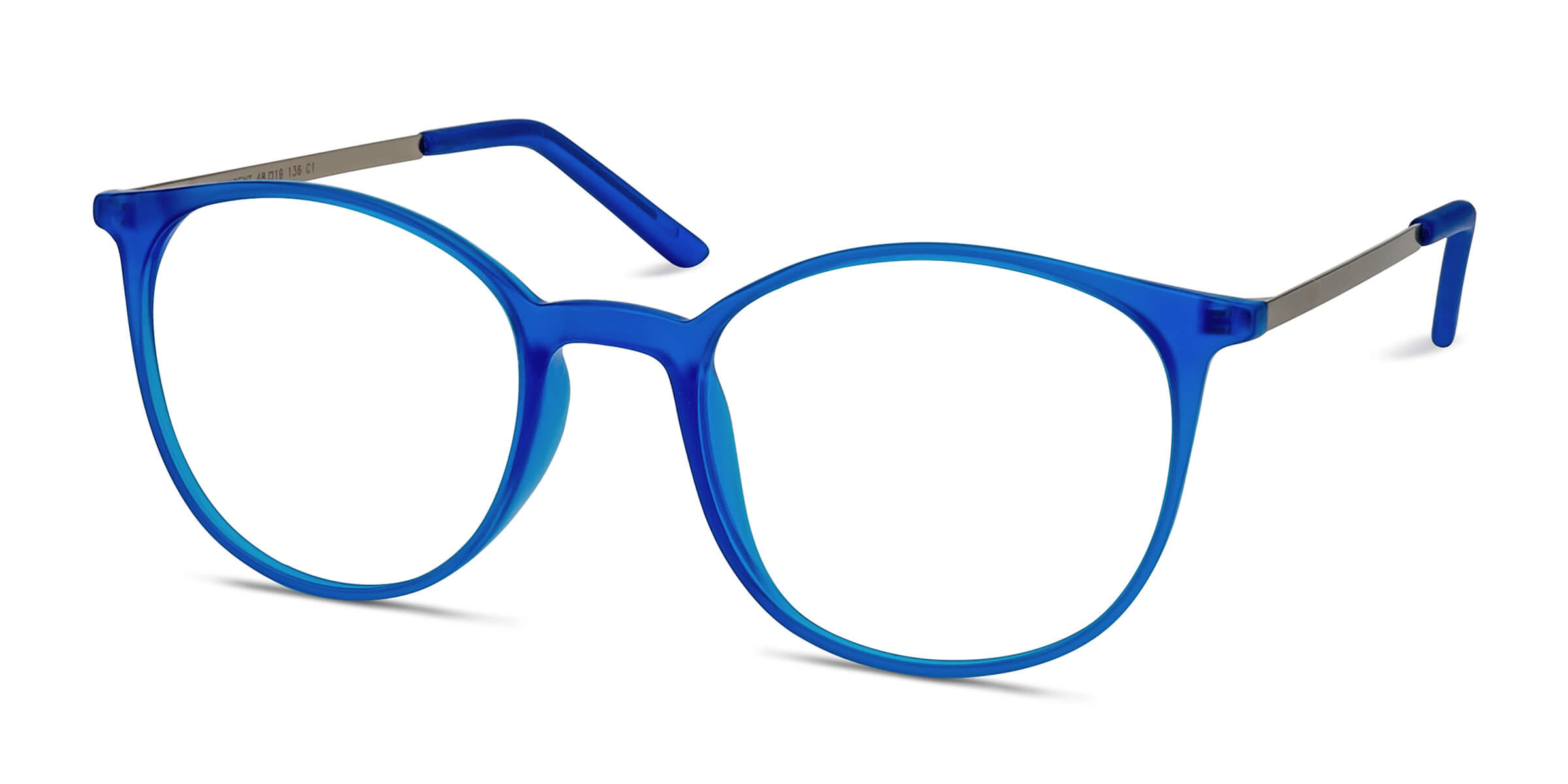 Tangent Round Blue Glasses for Women | Eyebuydirect