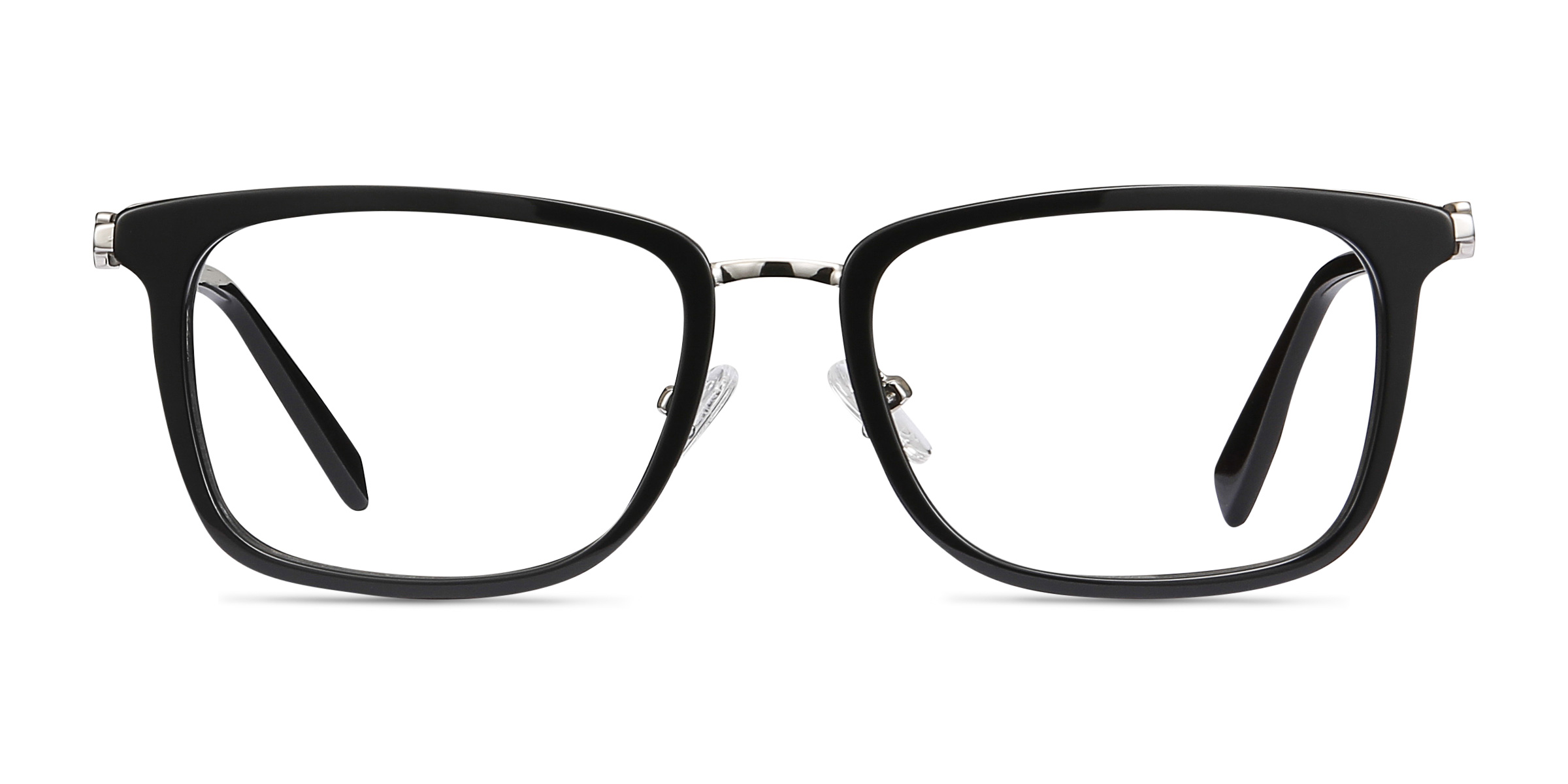 Wayback Rectangle Black Glasses for Men | Eyebuydirect