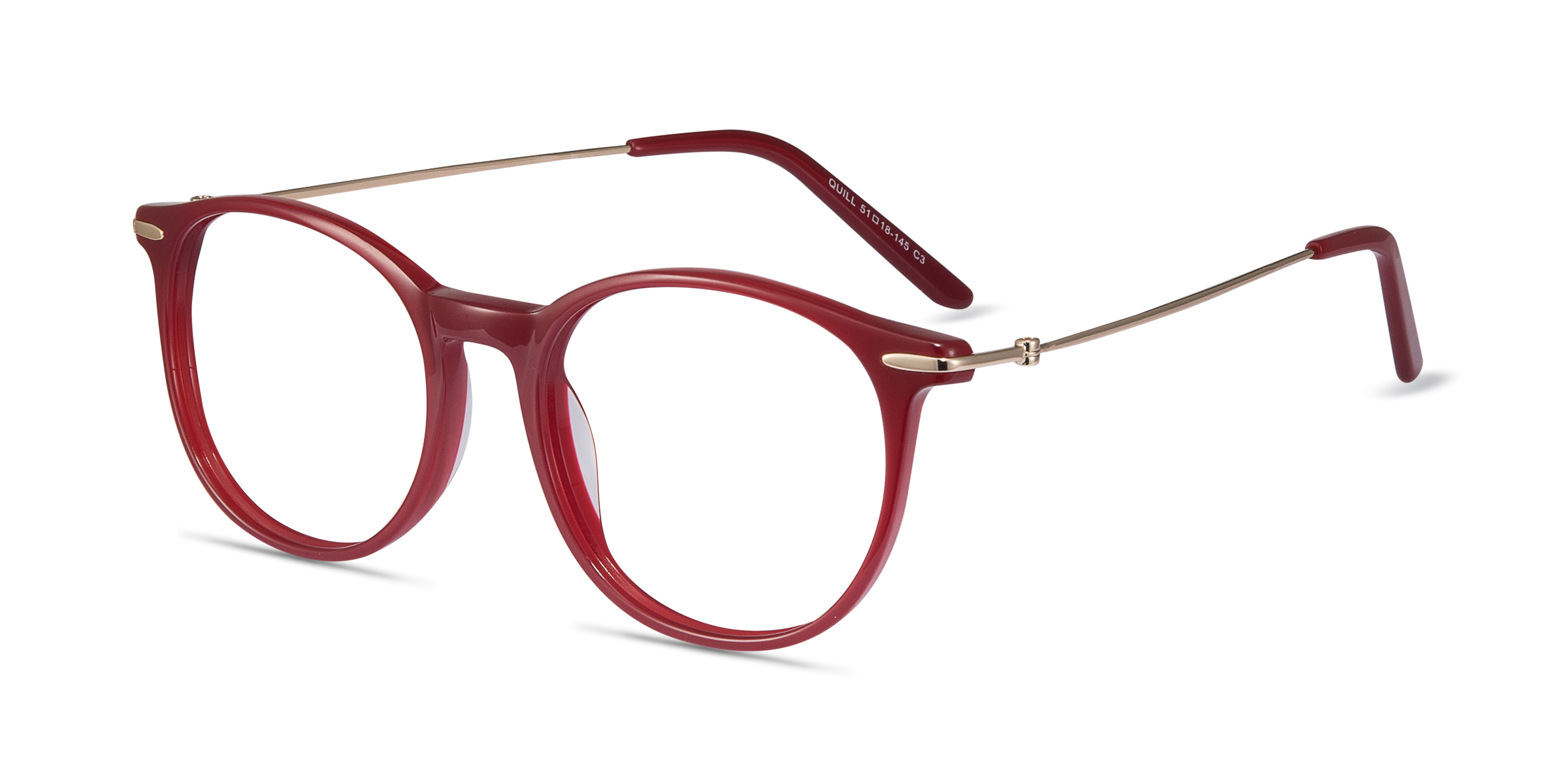 Quill Round Red Glasses For Women Eyebuydirect Canada