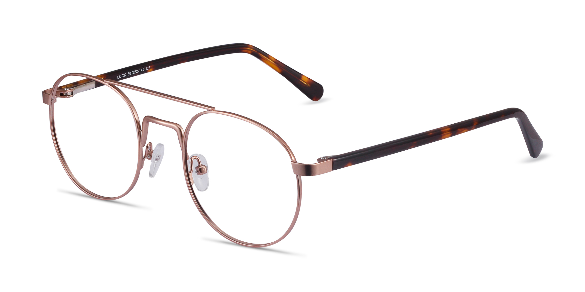 Lock - Warm-Toned Oversized Metal Frames | Eyebuydirect