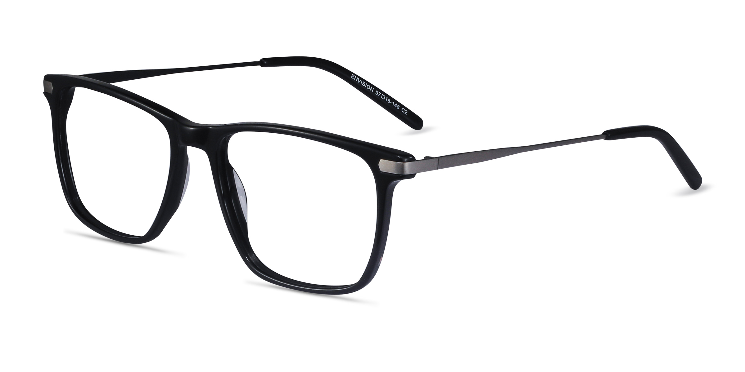 Envision Rectangle Black Glasses for Men | Eyebuydirect