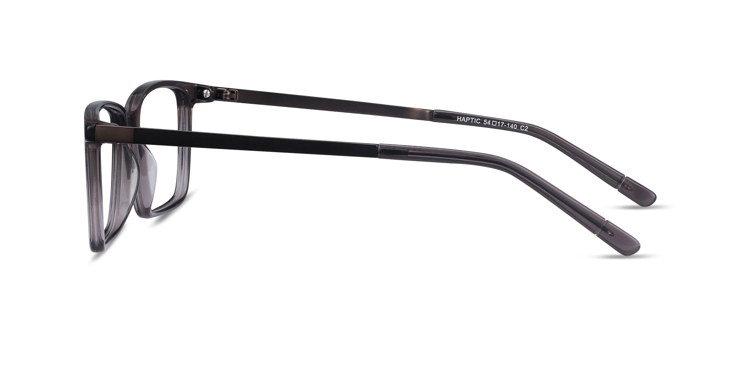 Haptic Rectangle Gray Full Rim Eyeglasses | Eyebuydirect