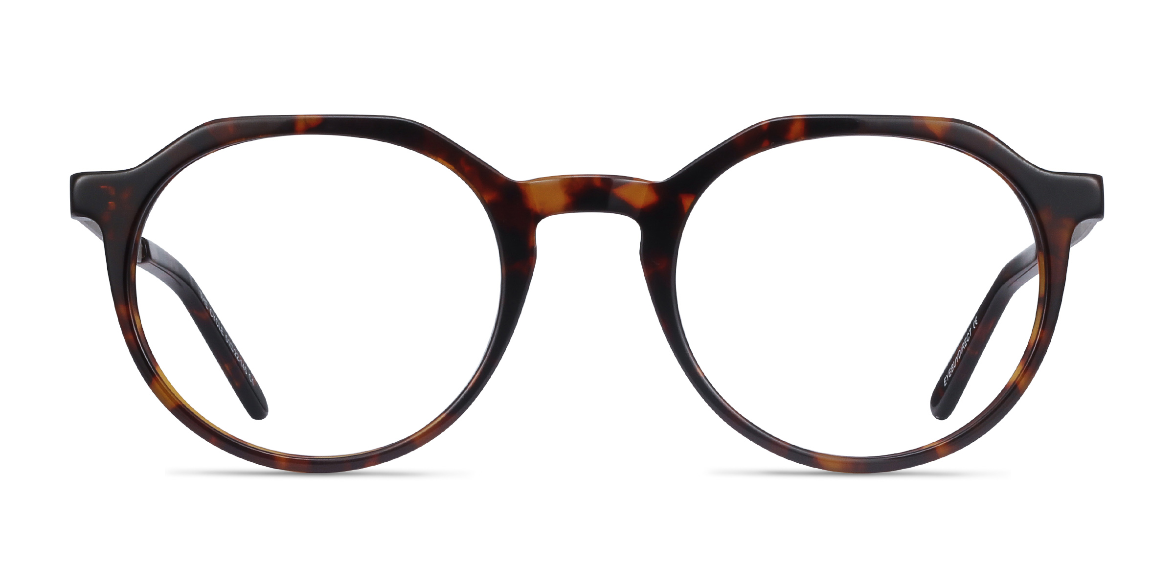 The Cycle Geometric Dark Tortoise Full Rim Eyeglasses | Eyebuydirect