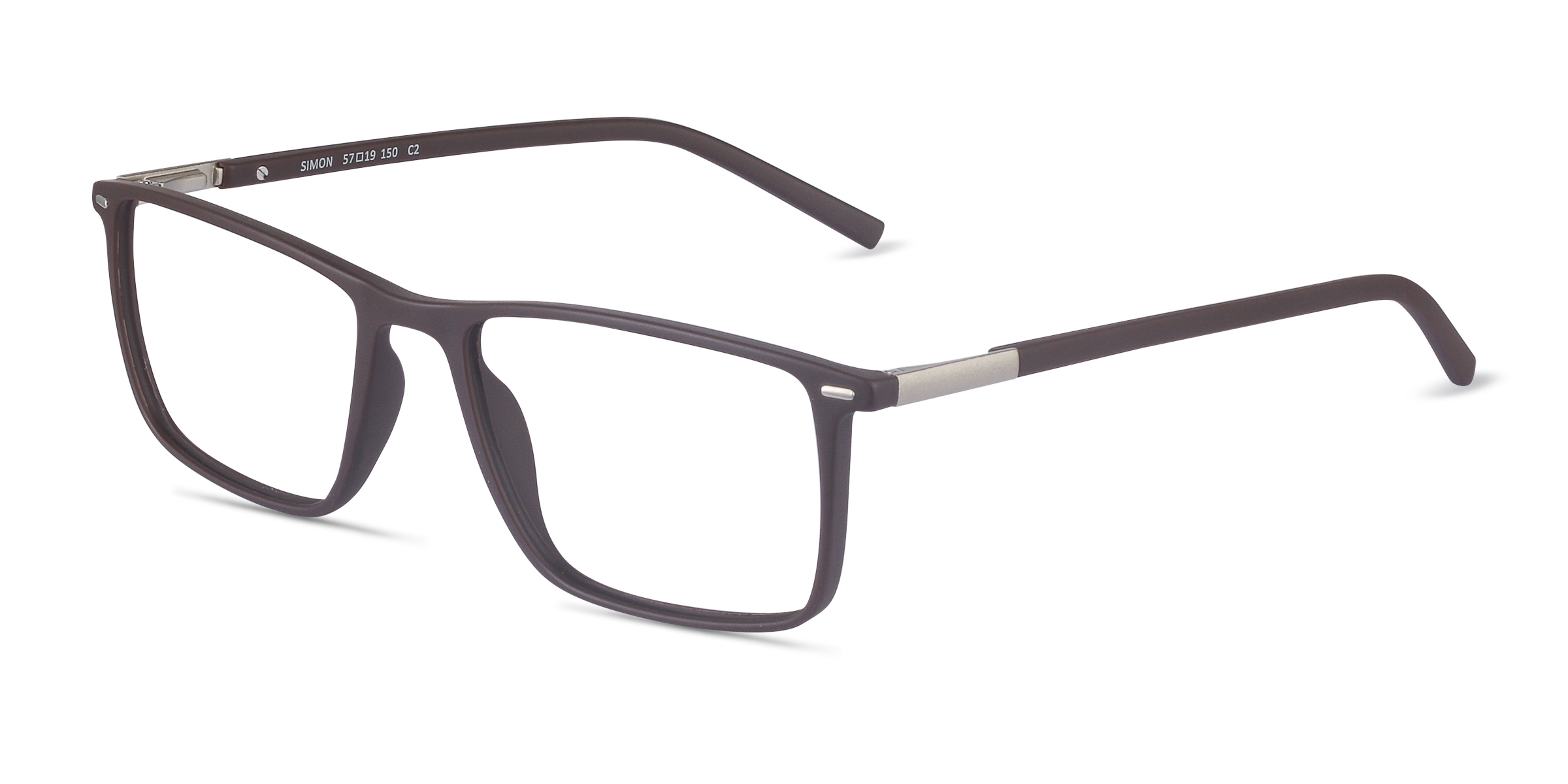 Simon Rectangle Coffee Glasses for Men | Eyebuydirect
