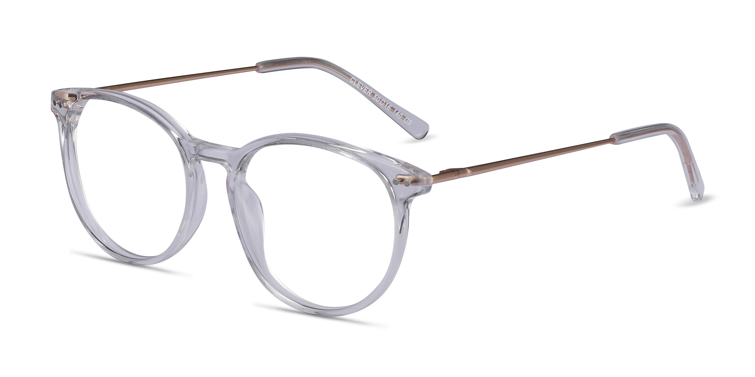 Clever Round Clear Full Rim Eyeglasses | Eyebuydirect