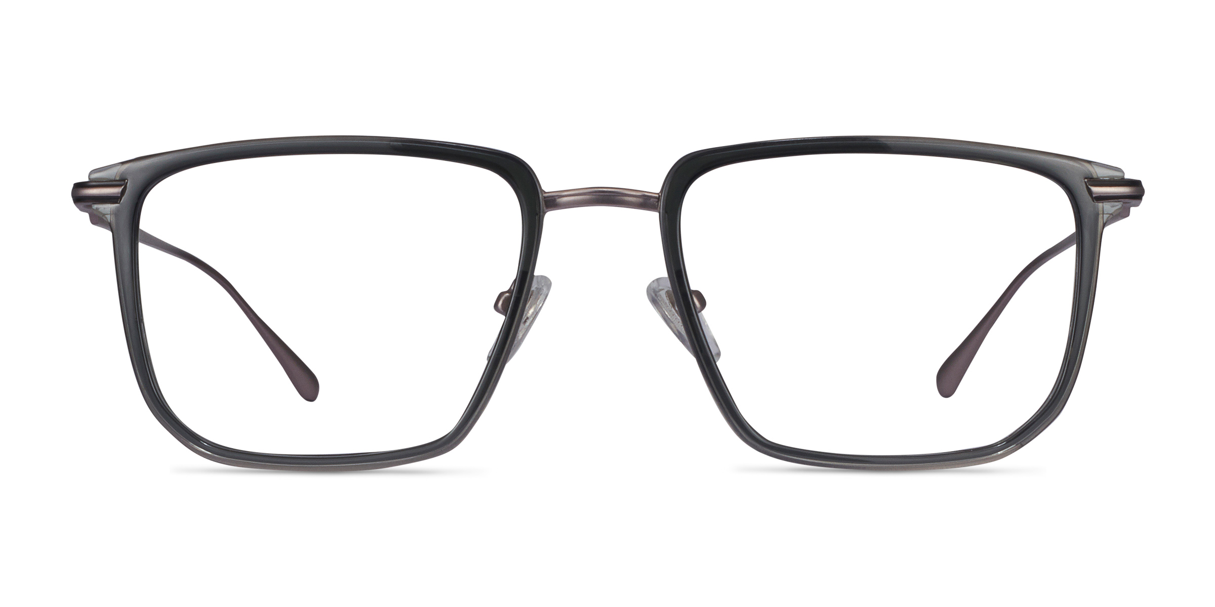Glimpse Rectangle Gray Glasses for Men | Eyebuydirect