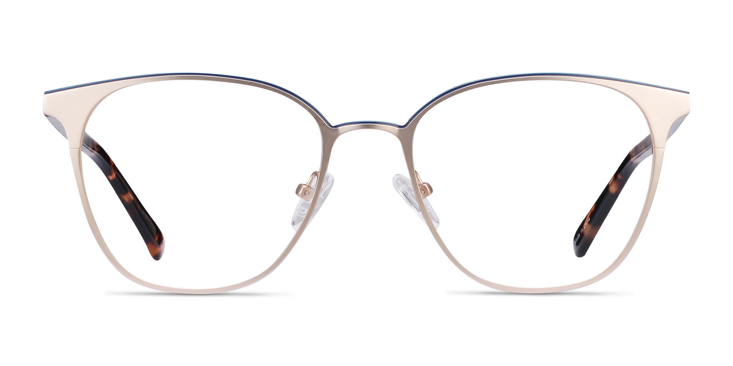 Azimut Square Gold Full Rim Eyeglasses | Eyebuydirect