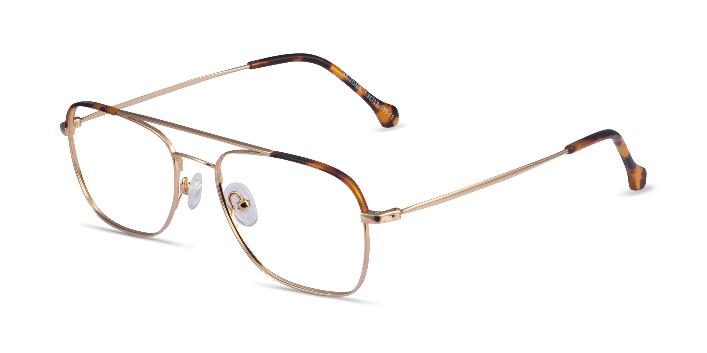 Arizona Aviator Gold Tortoise Full Rim Eyeglasses | Eyebuydirect Canada