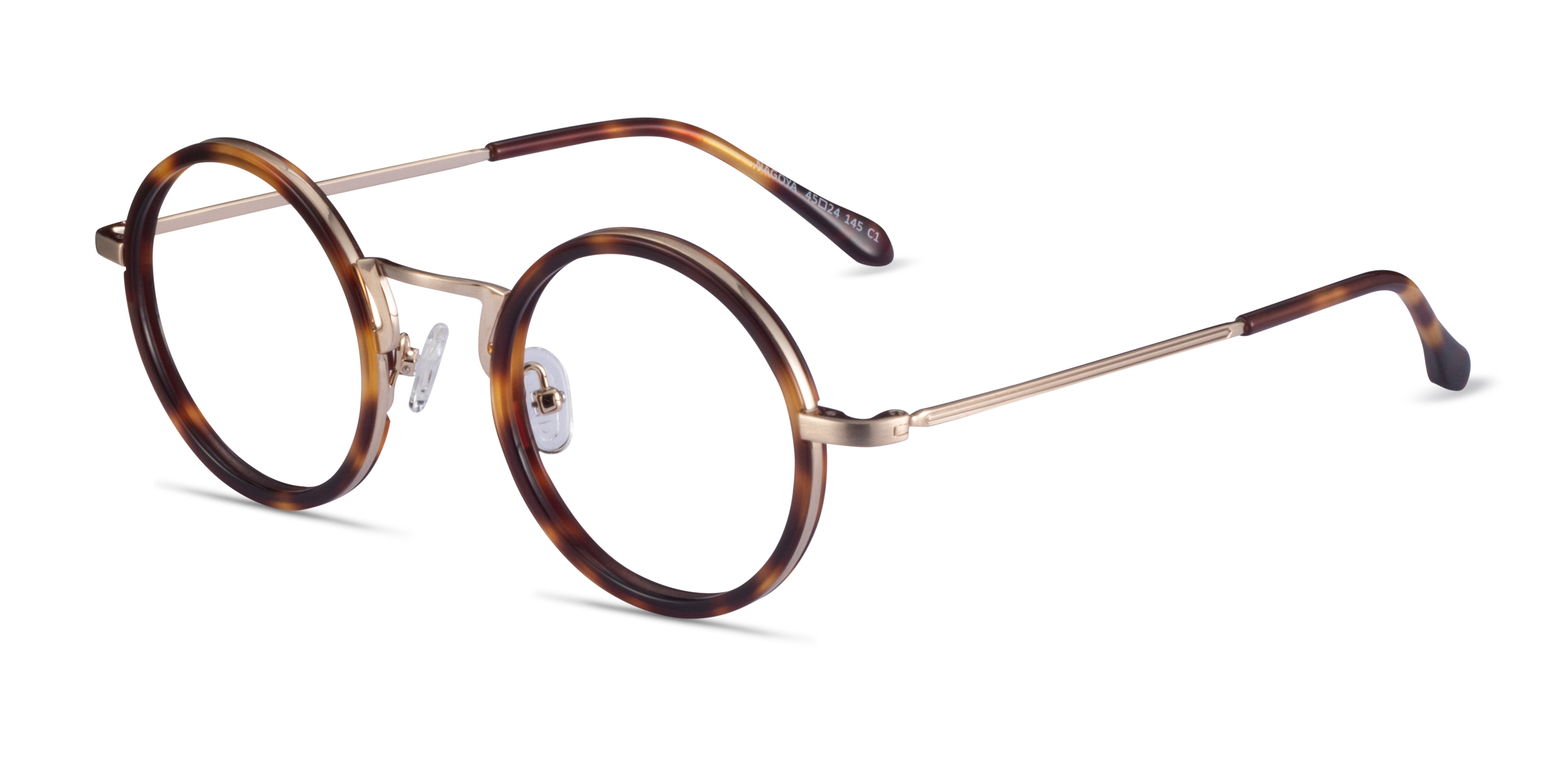 Nagoya Round Tortoise Gold Full Rim Eyeglasses | Eyebuydirect Canada